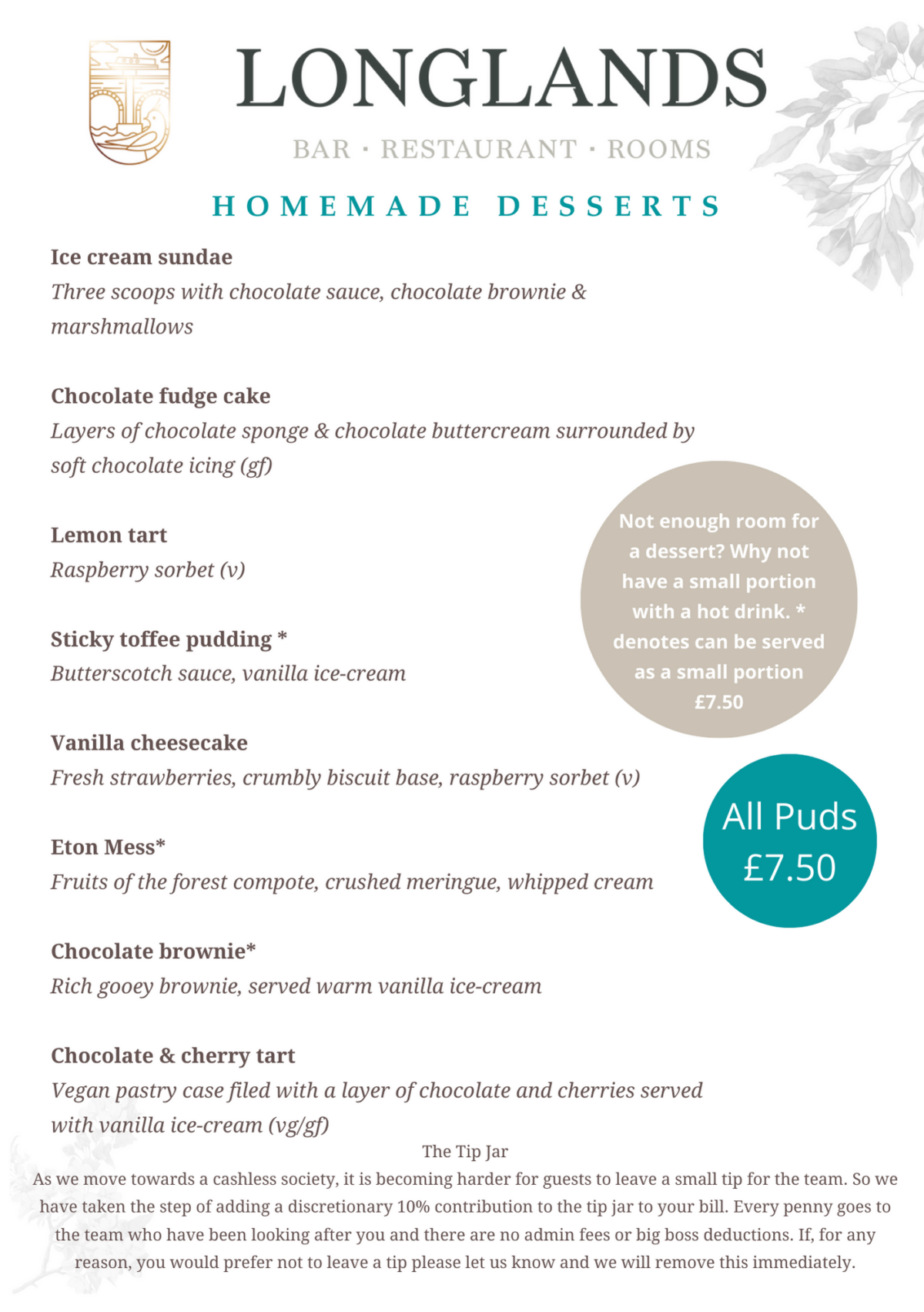 Main Menu - Longlands