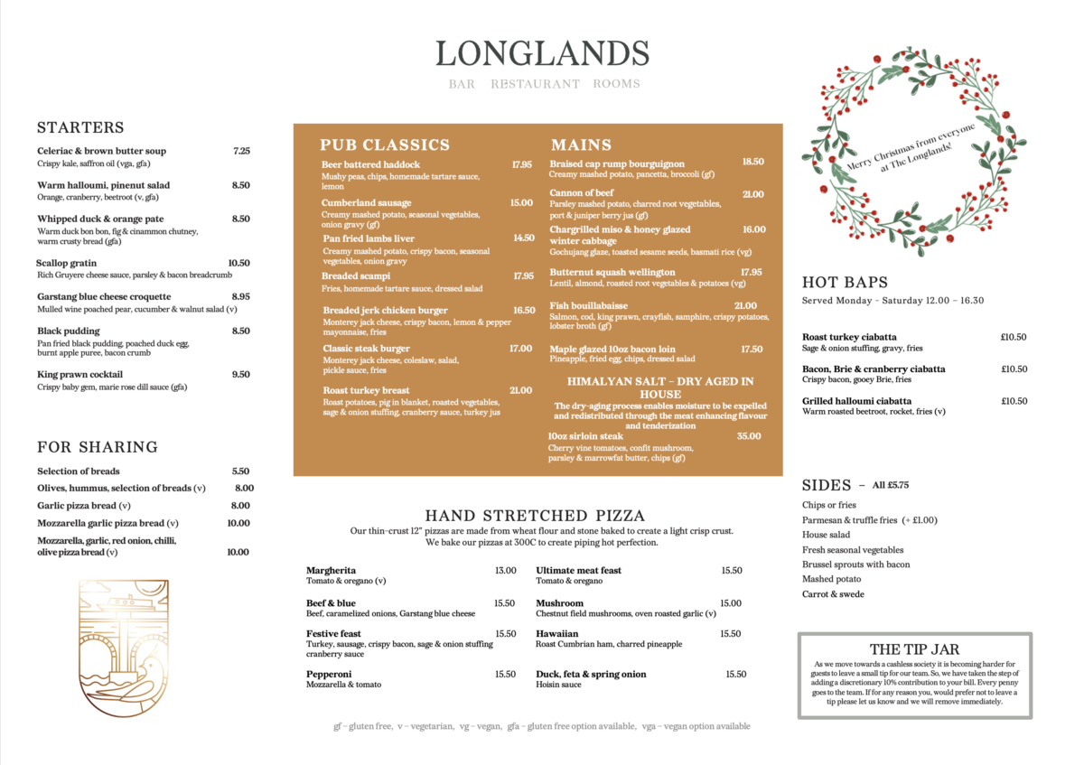 Main Menu - Longlands